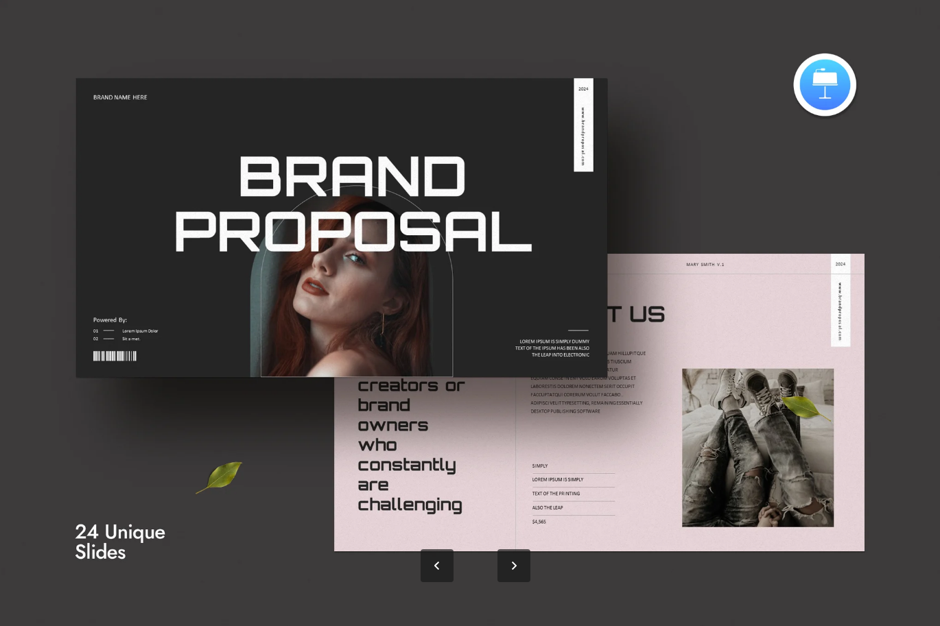 品牌提案Keynote模板下载 | 商务创意设计极简风企业级演示PPT _ 果觅网（gooodme）